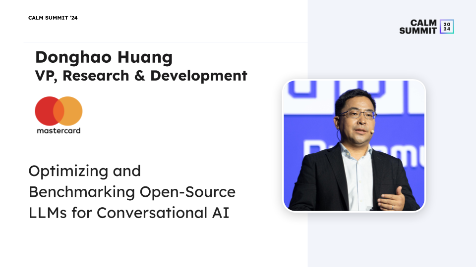 Optimizing & Benchmarking Open-Source LLMs for Conversational AI | CALM SUMMIT